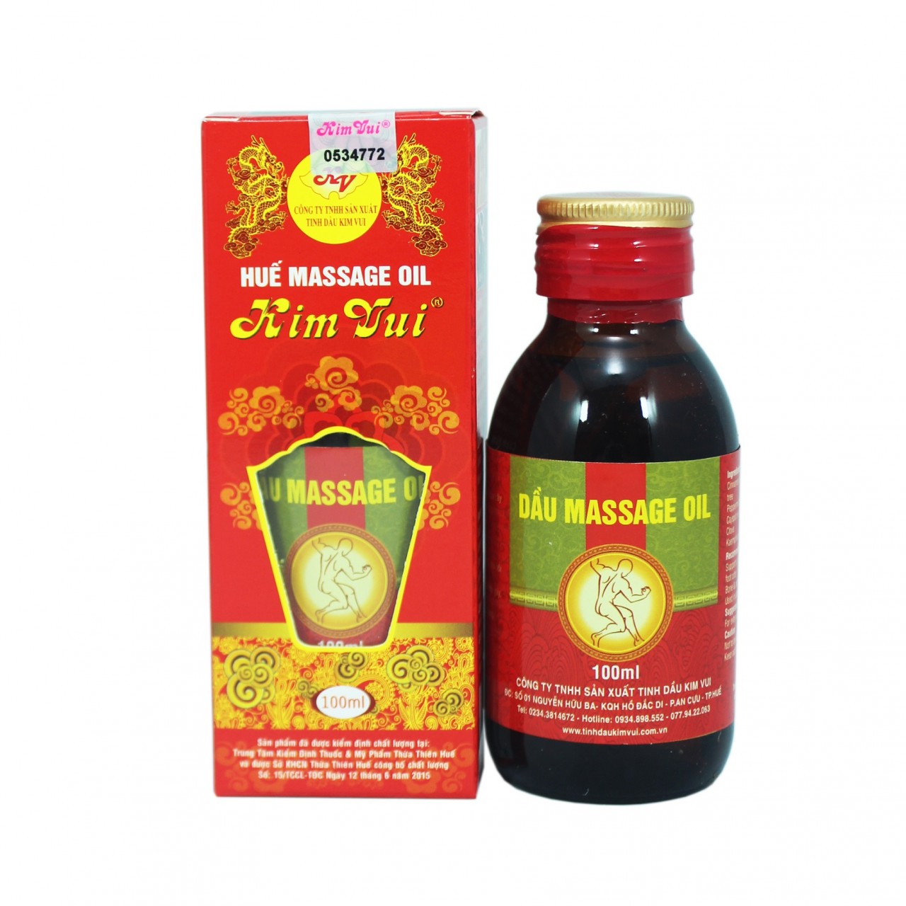 Tinh dầu massage Huế Kim Vui - 100ml - Quà Huế Online
