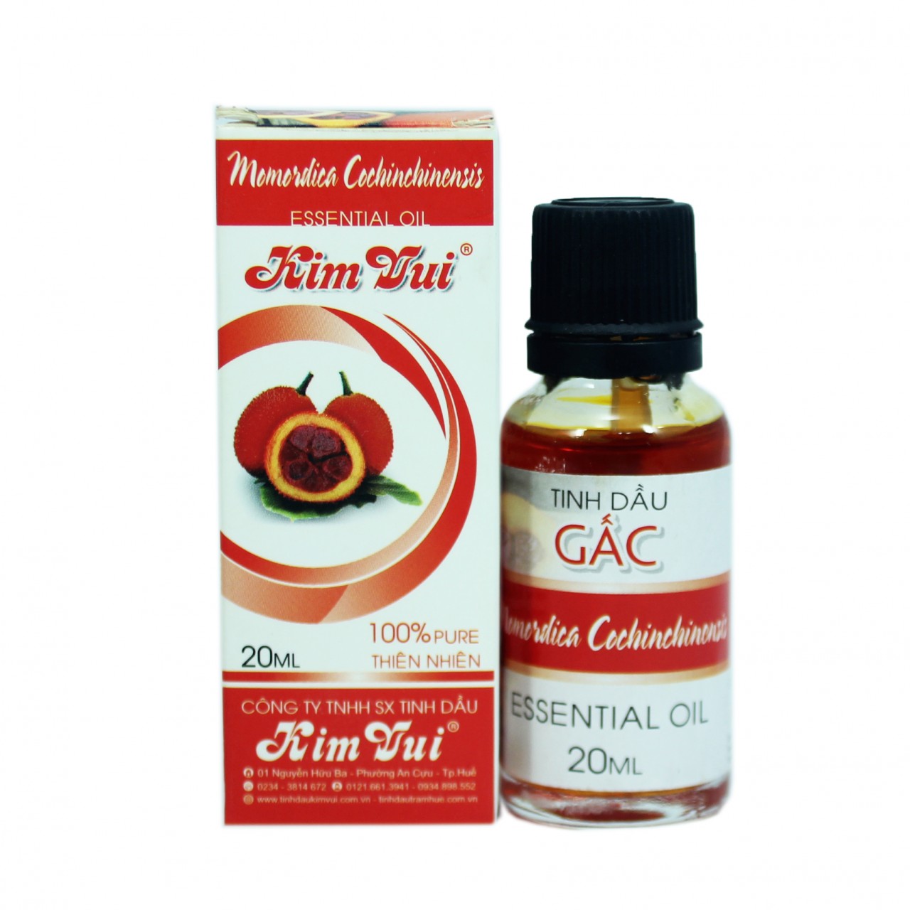 Tinh dầu gấc Kim Vui 20ml - Quà Huế Online