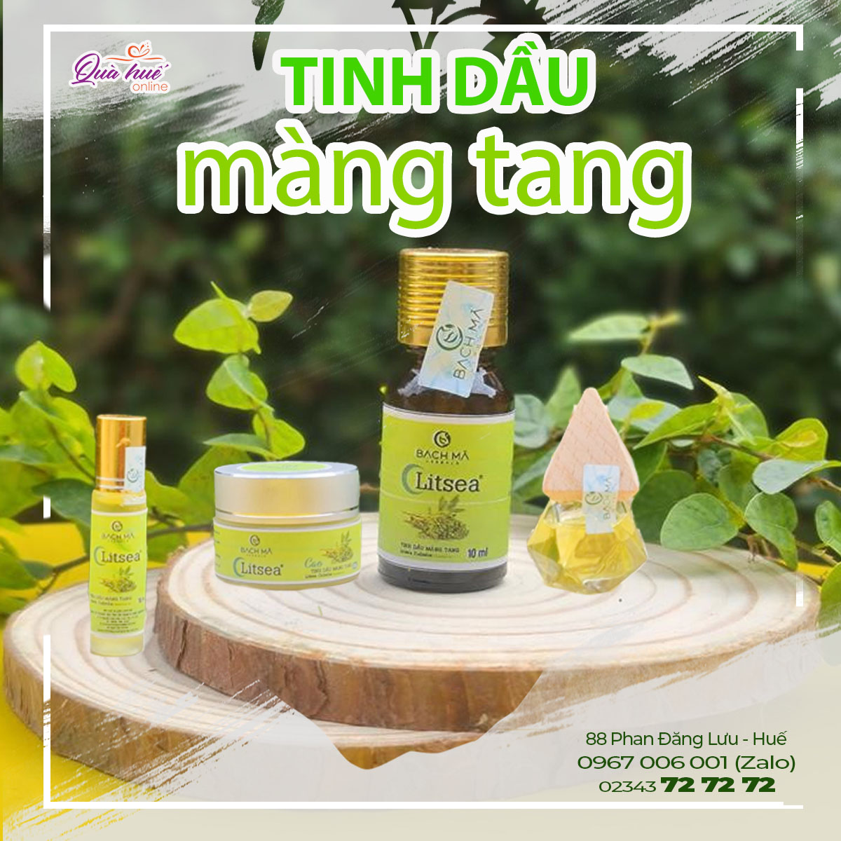 Tinh dầu màng tang Huế và công dụng đối với sức khỏe - Quà Huế Online